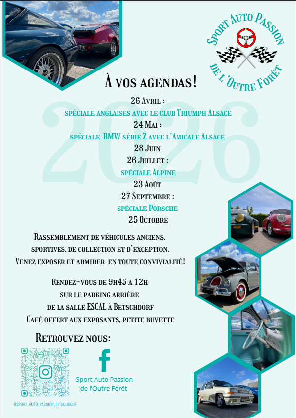 Rencontres mensuelles du Sport Auto Passion de l’outre forêt | Automania